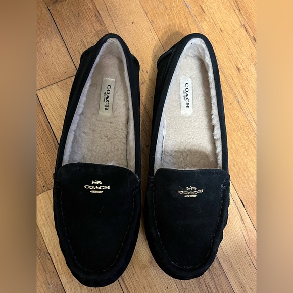 Coach | Shoes | Coach Black Suede Loafers | Poshmark